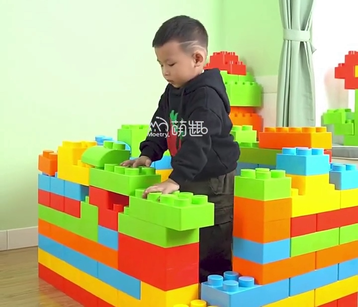Moetry 45PCS Large Plastic Brick Block Toy for Kids