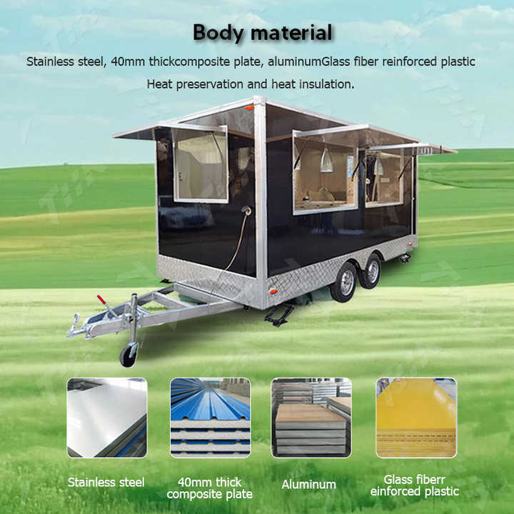 Tiva 12ft Commercial Food Van Concession Street Mobile Food Truck Cart ...
