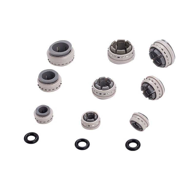 Universal POM Pipe Fitting with Pre-Installed Quick-Connect Components ...