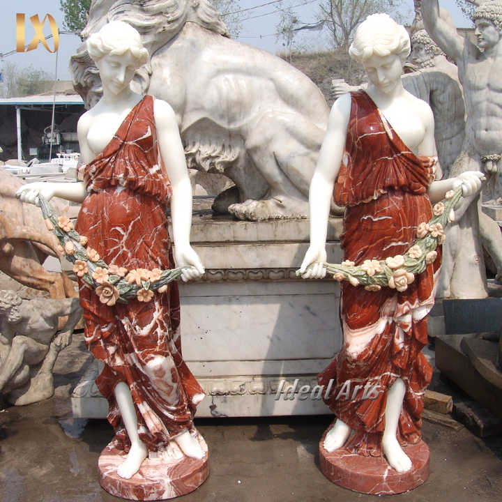 Factory Customization Life Size Garden Greek Hand Carved Stone Lady ...