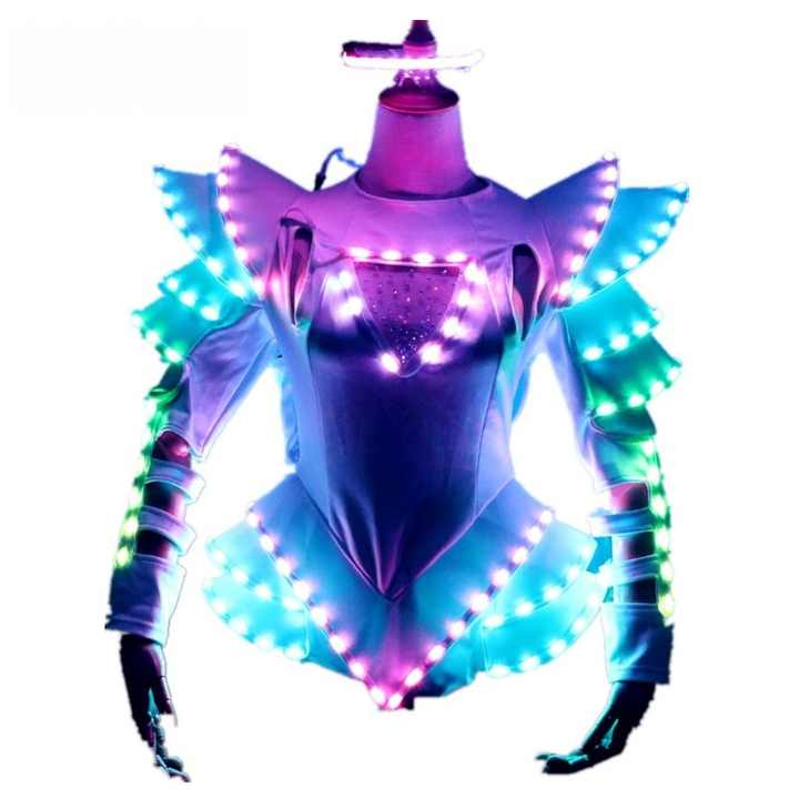 Led Light Costume Led Dress for Women Luminous Costumes Sexy Girl ...