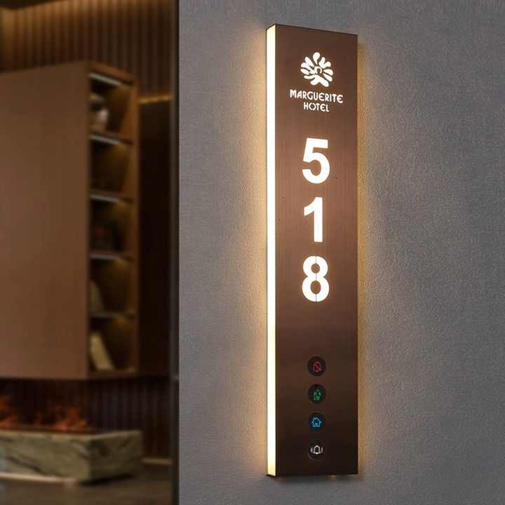 Custom Stainless Steel Door Plates - Luxury Wayfinding