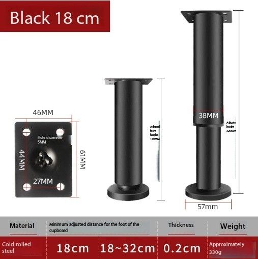 Adjustable support feet for furniture sofa legs coffee table legs ...