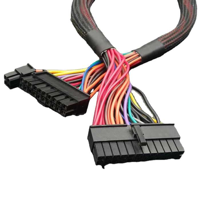 Molex 24 pin male female Mini-Fit Jr atx 24 针套管电缆组件连接器线束| Alibaba.com