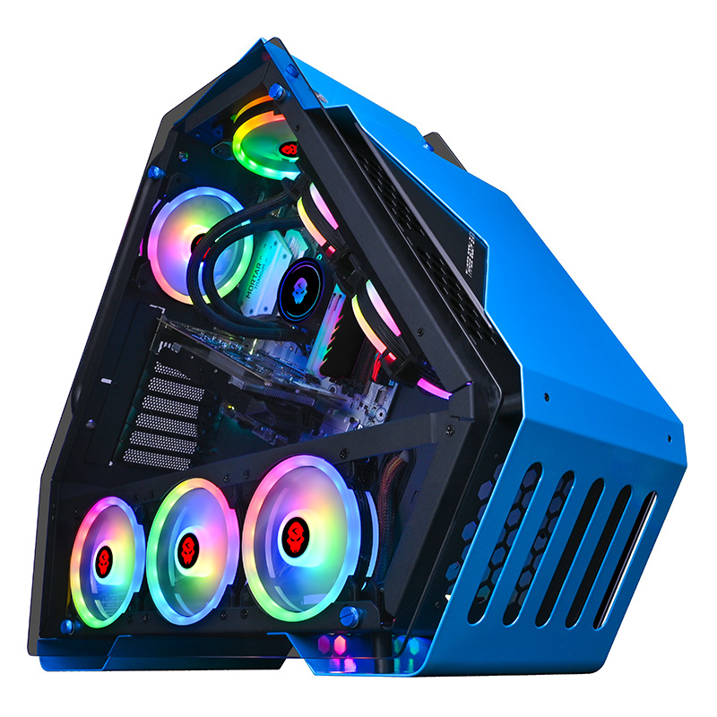 Casing PC Biru Putih - Penutup Berkualitas Tinggi & Dapat Disesuaikan