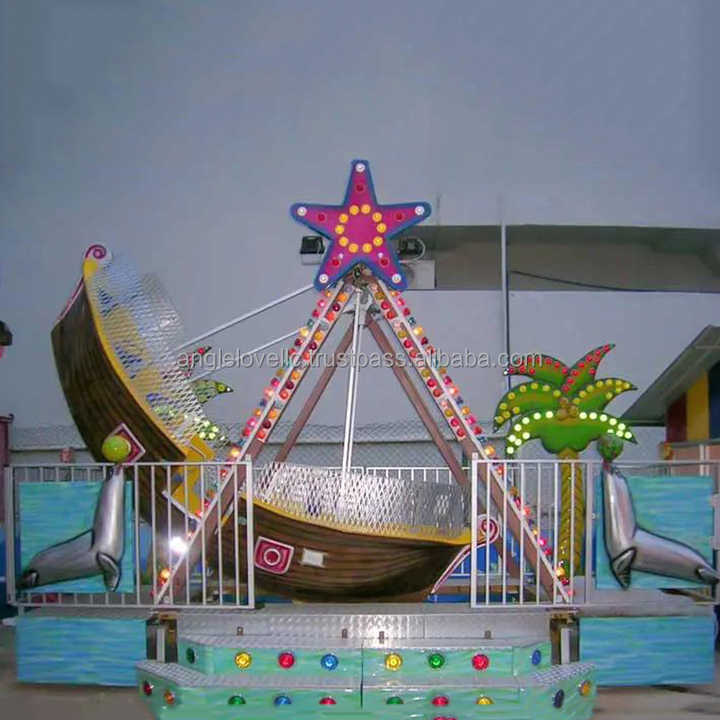 Outdoor Mini Pirate Ship Rides for Kids Mobile Carnival Amusement Rides ...