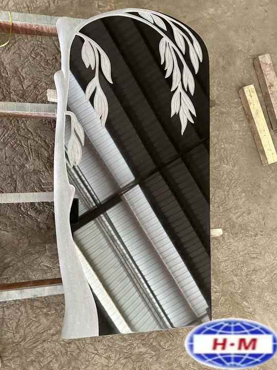 Wholesale Cemetery Tombstone Black Granite Flat Headstone Base with ...