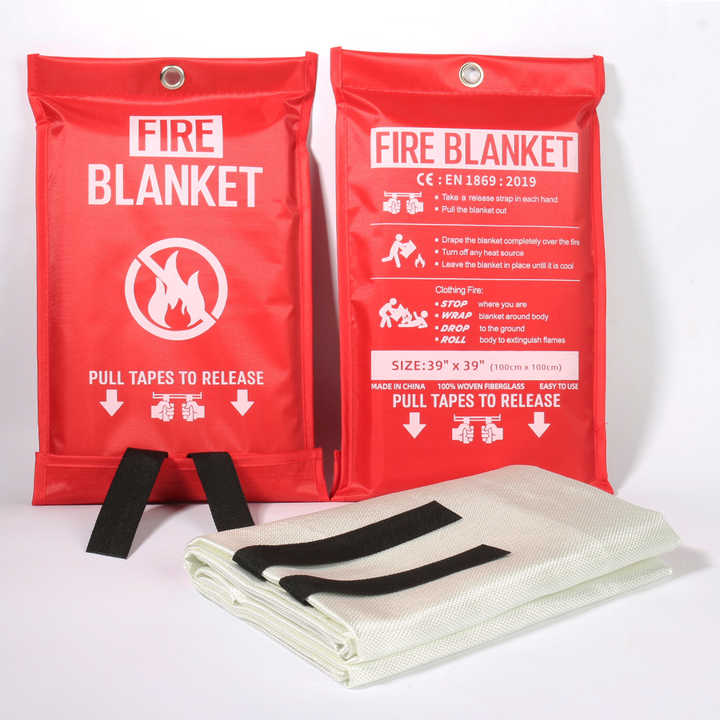 Customizable 1m X 1m Fiberglass Fire Protection Blanket for Home and ...