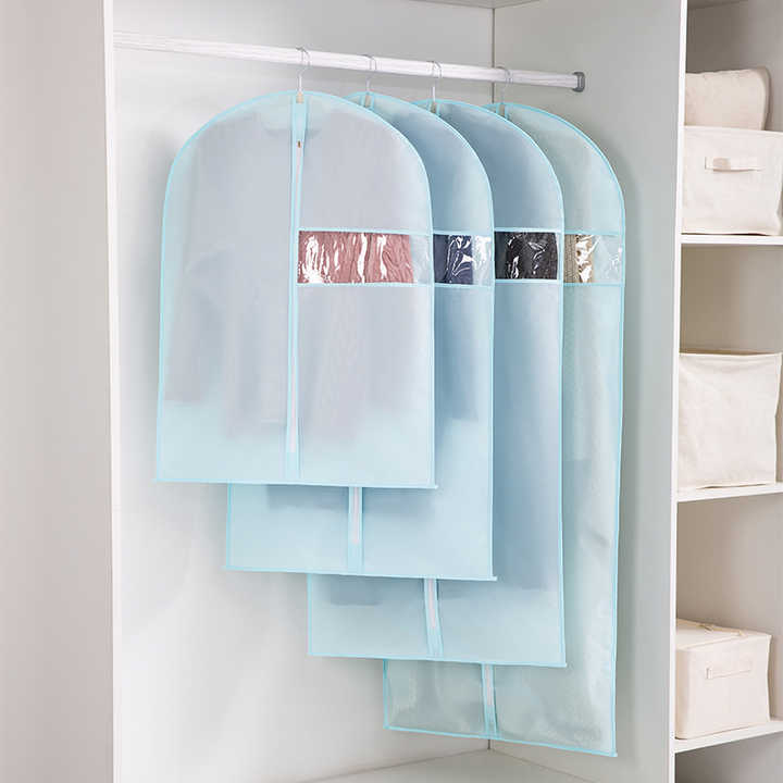 Household Colorful Clothes Dust Cover Water-proof Garment Bags Clothes ...