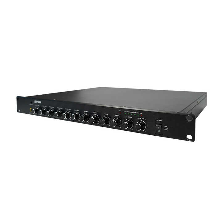 8-Channel IP Paging PA System Speaker Pre-Amplifier Mixer with 20Hz ...