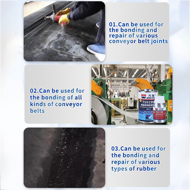 WANJIAN Two-component High Strength Conveyor Cold Bond Belt Rubber ...