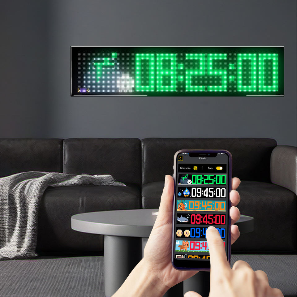 Smart RGB LED Strip Sign Board - Programmable Advertising