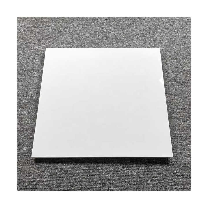 600x600mm Pure White Porcelain Tiles - Durable & Stylish
