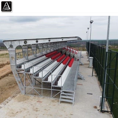 Temporary Grandstand Seating System Stadium Metal Demountable Tribune ...