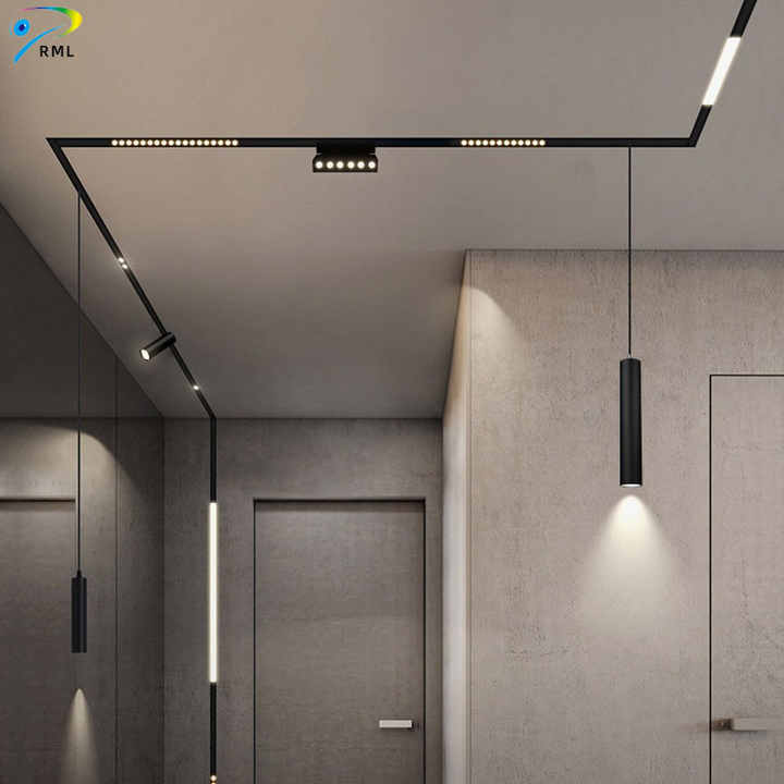 Commercial Track Light Focus Cob 20w 30w 40w Rail Spot Lights Led Linear Track Spotlight System ...
