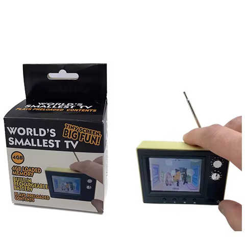World's Smallest TV - Portable, Rechargeable Mini TV