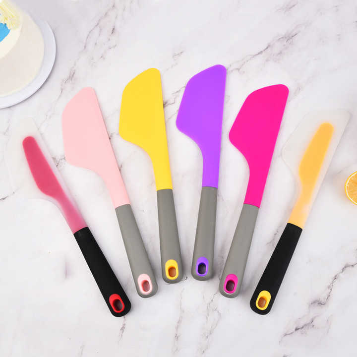 Large Size Colorful Silicone Baking Spatulas Non-stick Kitchen Omelet ...