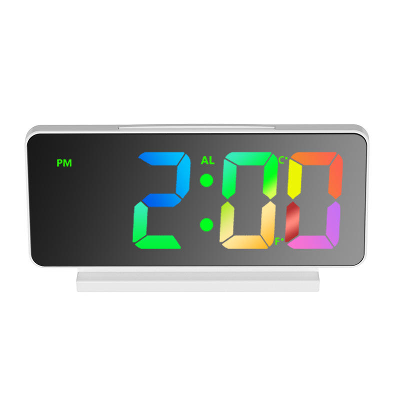 Adjustable Back Light Large Number Bold Digit Rainbow Colored LED ...