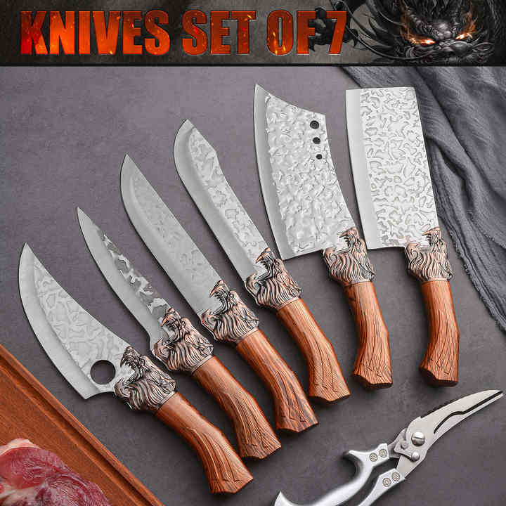 High Quality Stainless Steel Heayy Duty Boning Chopper Knife Set ...