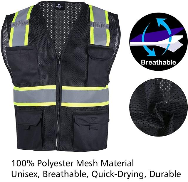 Factory Customized OEM PPE Breathable Mesh High Vis Reflective Vest ...