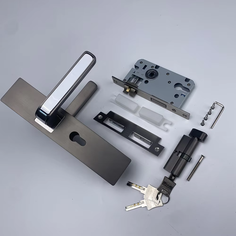2025 Modern European Style Vintage Home Door Lock Set Gloss Chrome Zinc ...