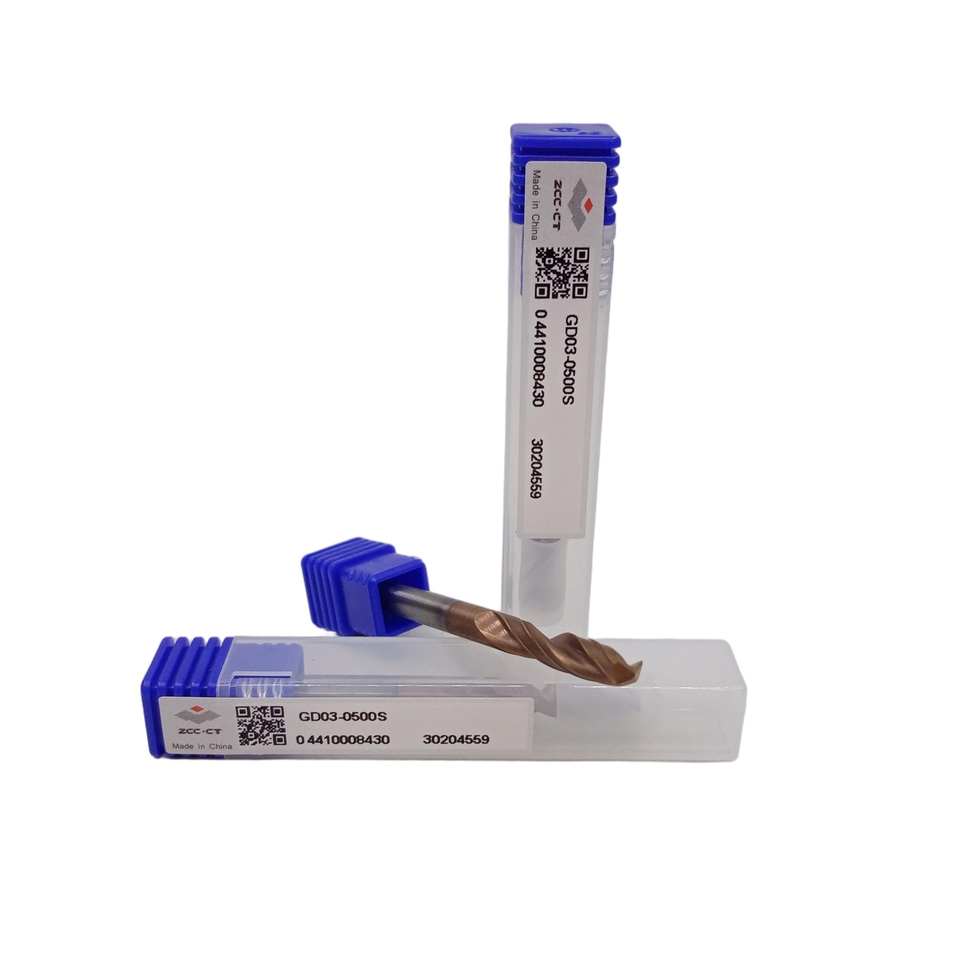 ZCC GD03 Series Carbide Twist Drills GD03-0500 GD03-0500S Cutting Tools ...