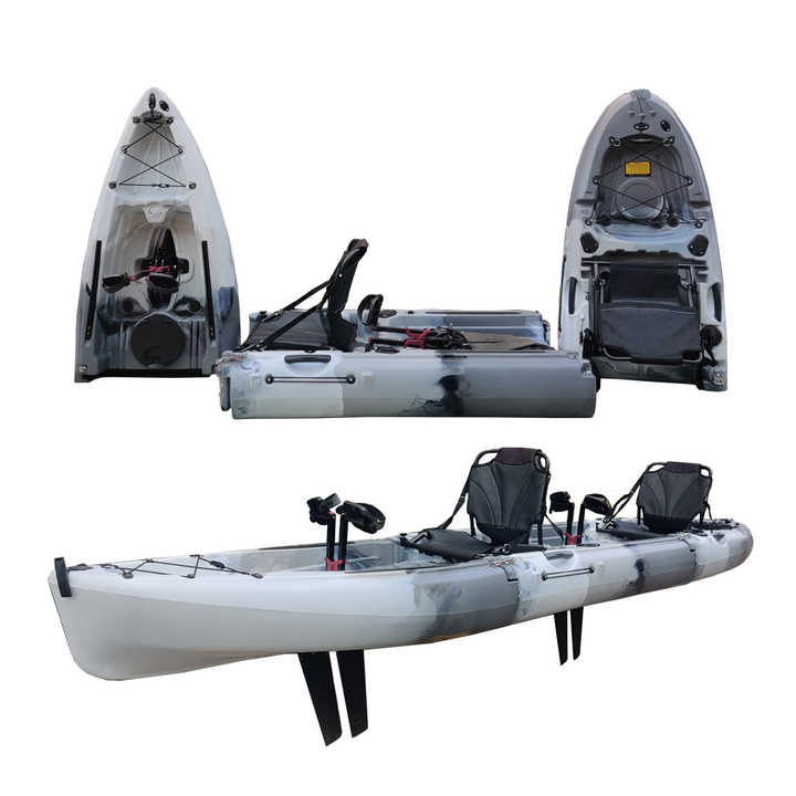 Modular Fishing Kayak - Two Section Pedal Drive, Lightweight & Eco ...