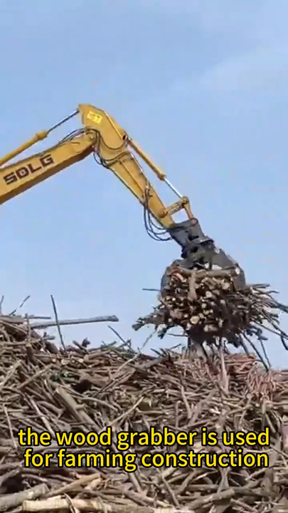 Hydraulic Rotating Grapple 360° Log Grabber for Wood Forestry ...