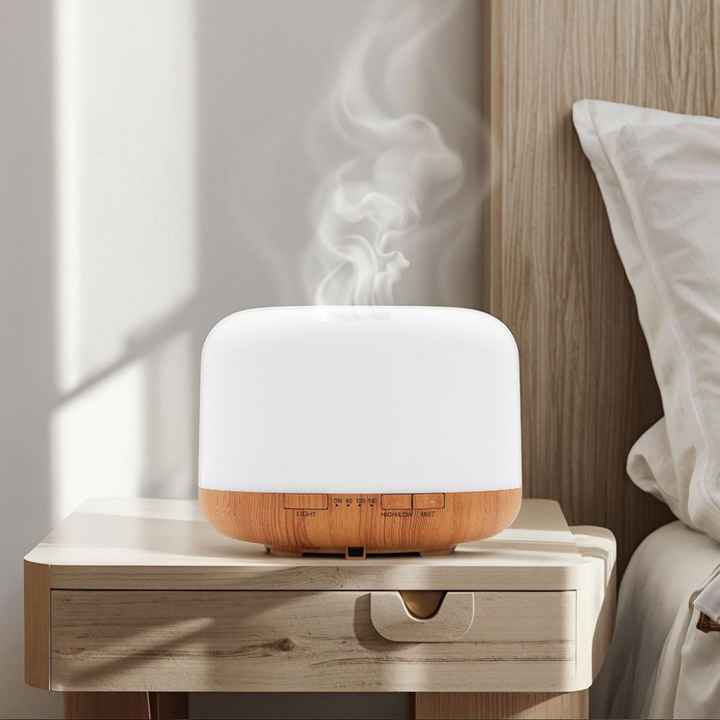 IBN 500ml Smart Ultrasonic Aroma Diffuser RGB Light Quiet Remote ...