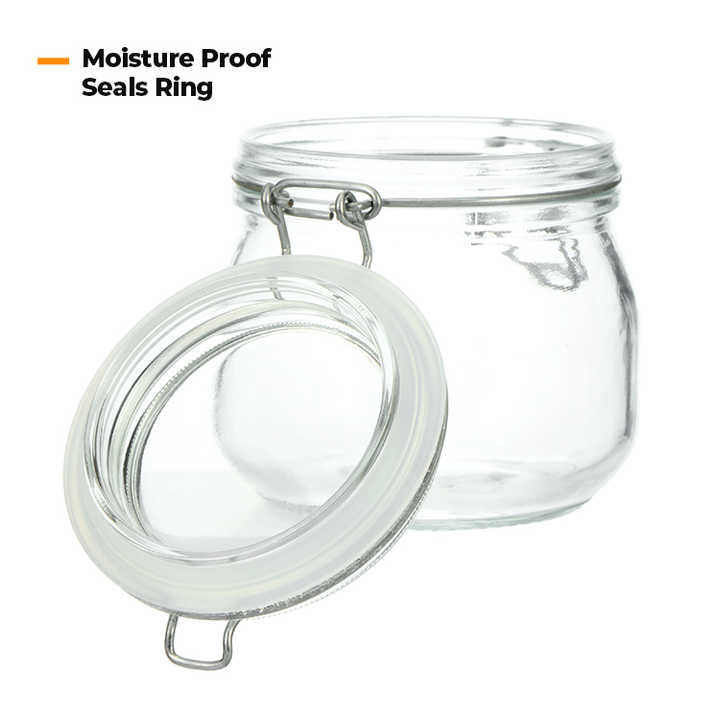 Customize Small Glass air Tight Vacuum Seal Food Coffee Lock Storage ...