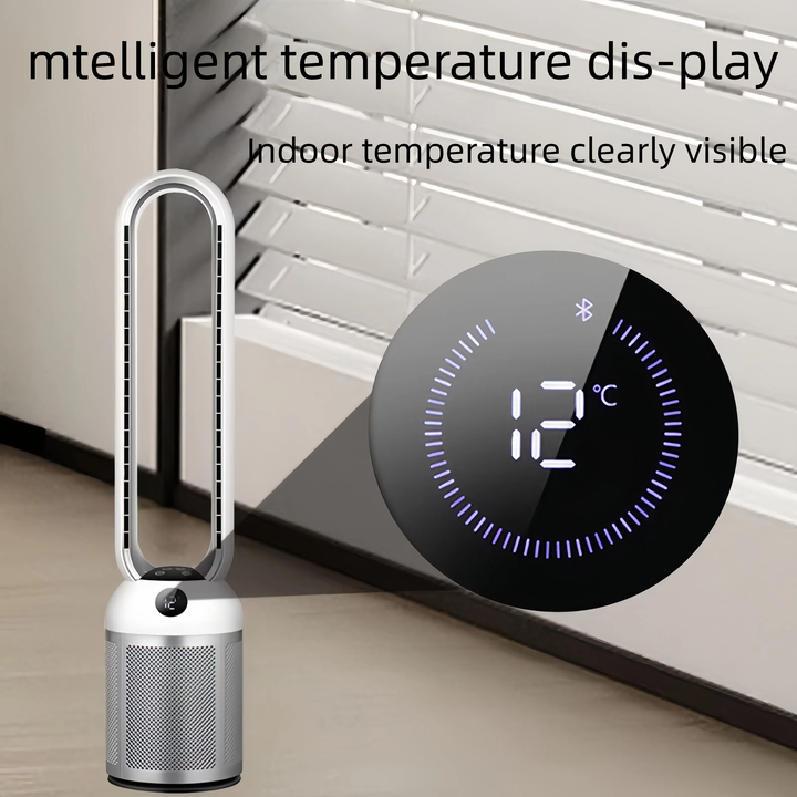 24-Speed Wind Tower Fan Silent DC Motor Bladeless Air Conditioner for ...