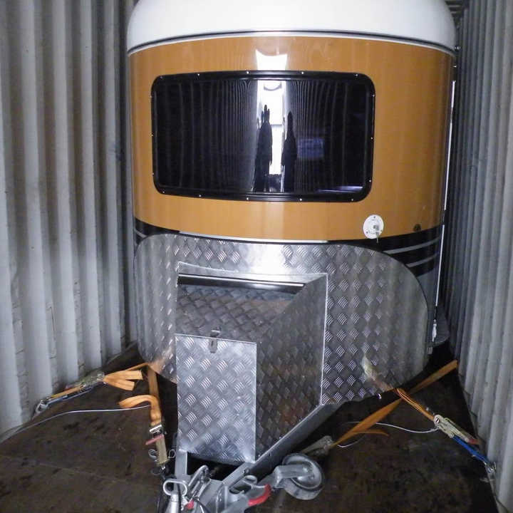 HERUI 3-Horse Slant Load Semi-trailer-Alloy Steel Construction Double ...