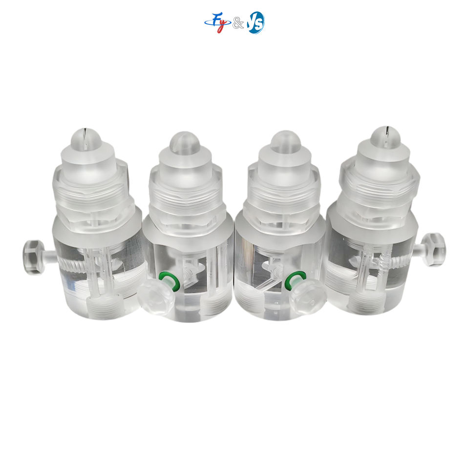 YS 1/8" Plastic Two-fluid Misting Acrylic Transparent Air Atomizing ...