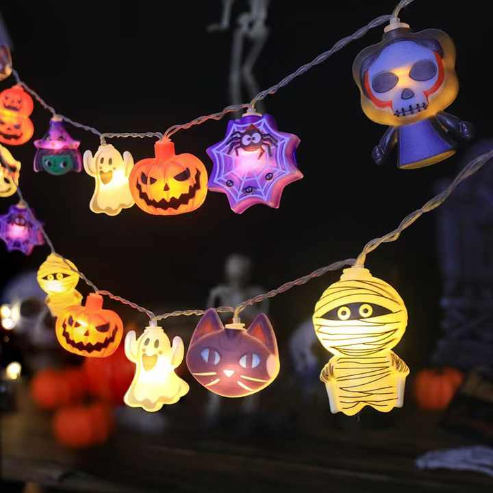 2024 New Halloween Light String LED Horror Decoration All Saints Day ...