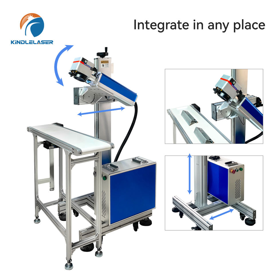 Fiber 30w Flying Max Laser Marker 20w Flying Laser Marking Machine for ...