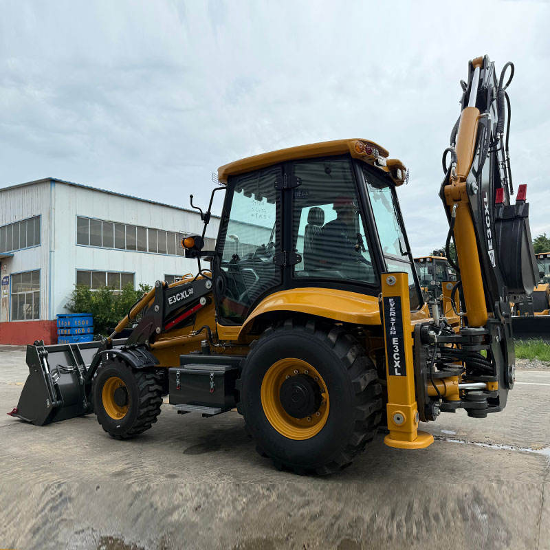 Powerful 4 Wheel Drive Backhoe for Highway Maintenance & Building Sites ...
