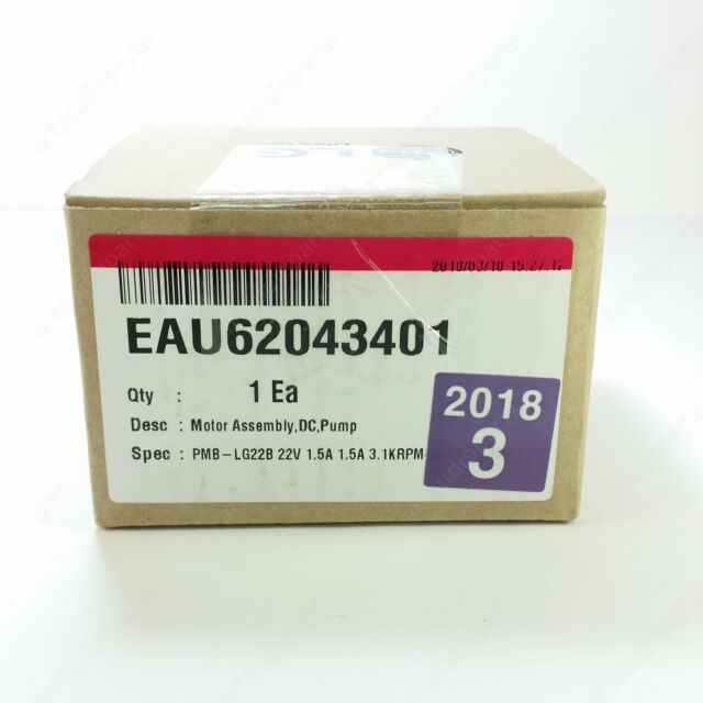 Genuine LG Washer Drain Pump Motor Eau62043403 for Replacement