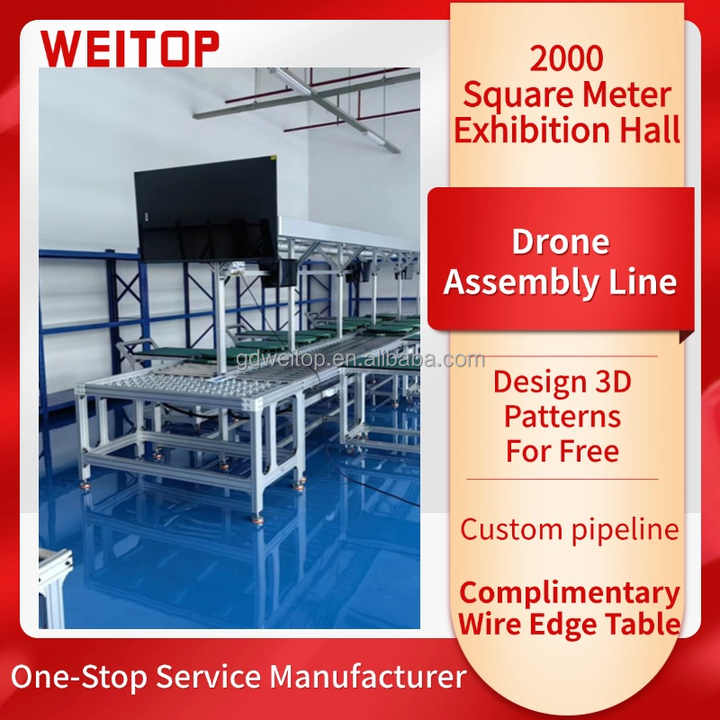 Multi-rotor UAV Automatic Assembly Line Four-rotor UAV Double Speed ...