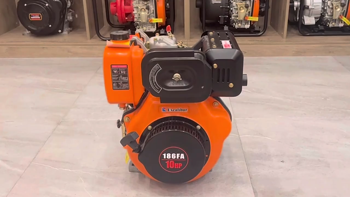 Excalibur 10HP Small Diesel Engine - Single Cylinder Motor, OEM