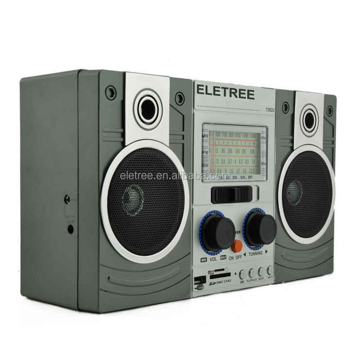 7392U Portable Supper Bass Boombox Speaker with FM Radio