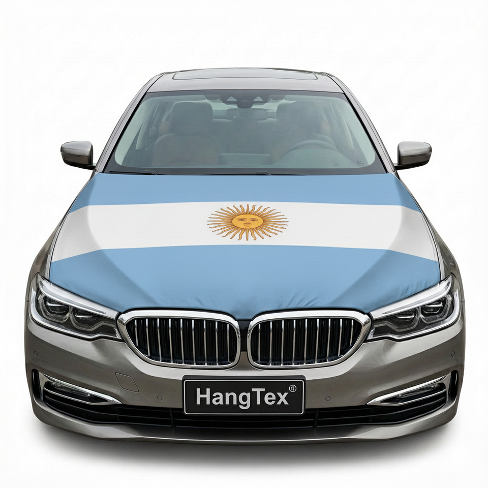 World 2026 Cup Argentina Fan Waterproof Nylon Car Set Hood Cover Flag ...