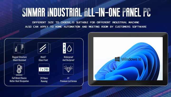 10 Inch Plc Monitor Control Hmi All in One Display Industrial ...