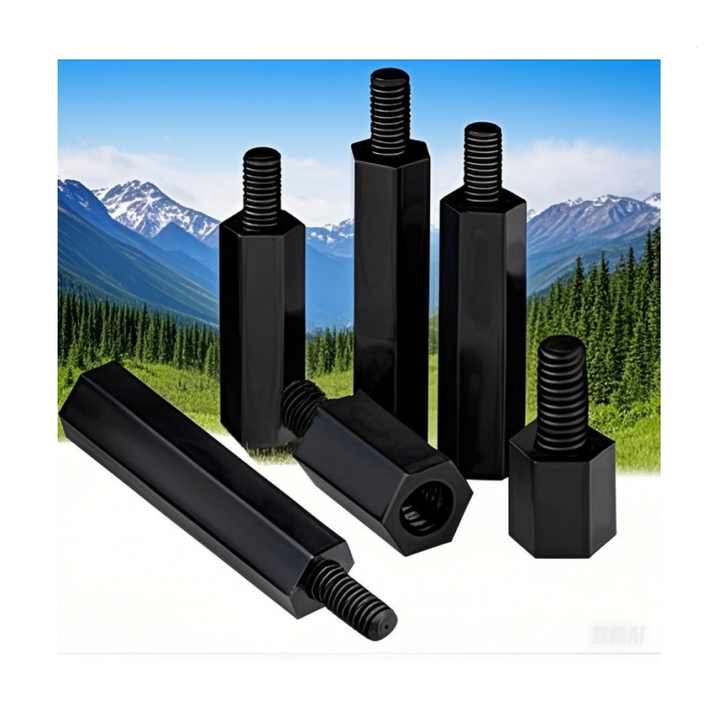 Single -pass Nylon Hexagonal Pillar Isolation Column Plastic Insulation ...
