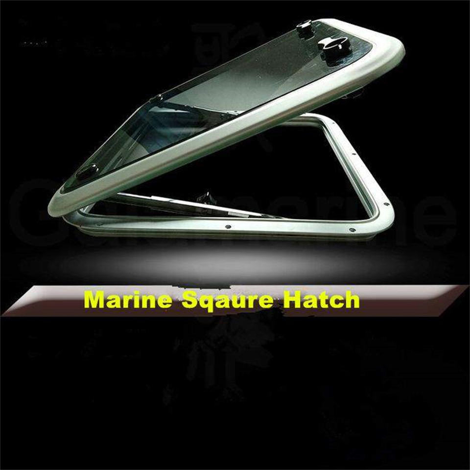 Aluminum Boat Square Hatch Porthole Window Tempered Glass 8 Sizes ...