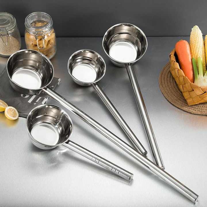 Extra Thick Stainless Steel Water Ladle with Extended Handle Large Soup ...