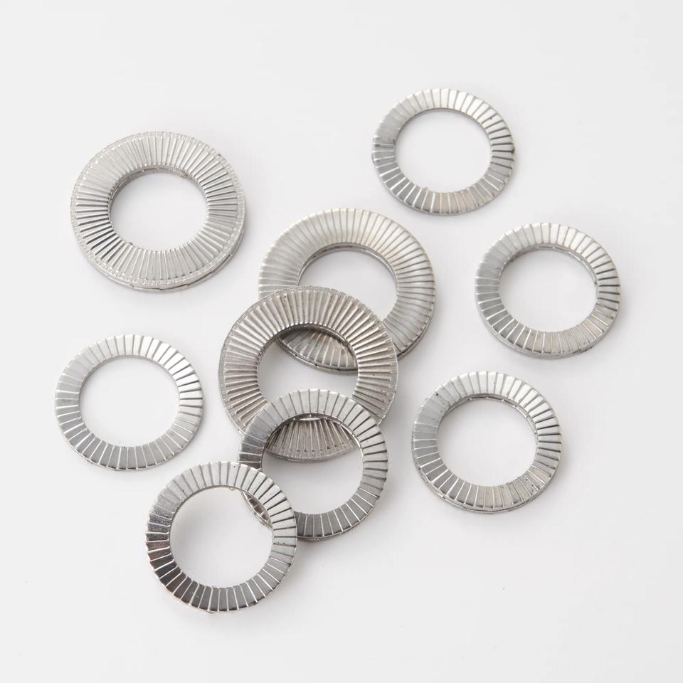 Chinese Factory Double-layer Self-locking Washers, 304 Stainless Steel ...