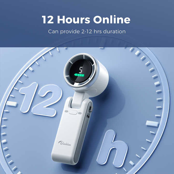 High Speed Rechargeable Fold Handheld Fan - Cooling Mist Mini Fan