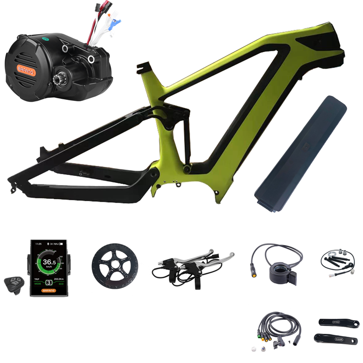 Joyebikes Carbon E Bike Frame - Full Suspension & M620 Motor