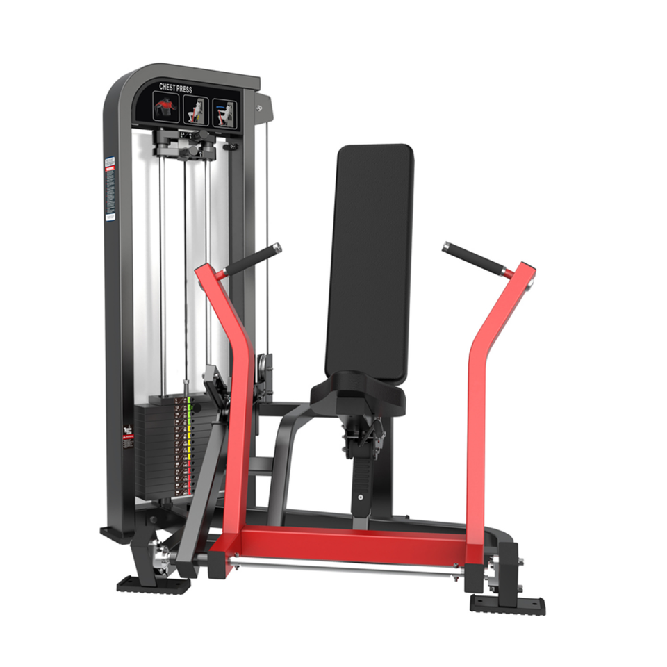 Seated Chest Press Selectorized Seated Chest Press Chest Training Chest ...
