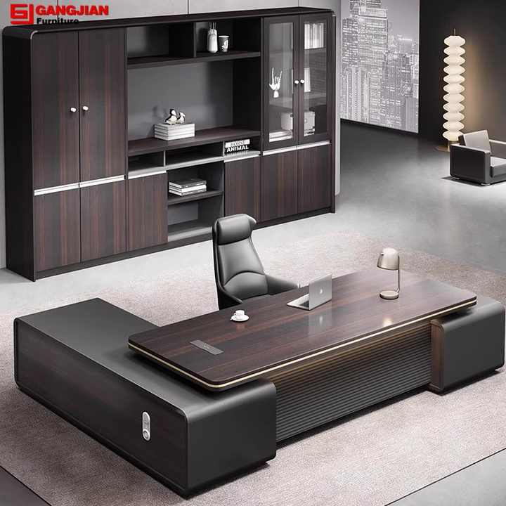 L Shaped Escritorio De Oficina Bureau Office Desk Luxury Executive ...